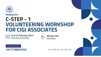 C-STEP-1 VOLUNTEERING WORKSHOP FOR CIGI ASSOCIATES IN MALAPPURAM